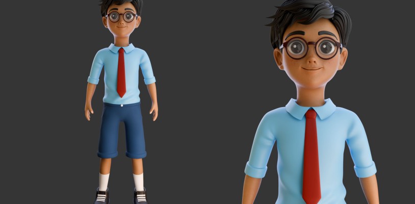 I will create custom stylized 3D cartoon characters with texturing and ...